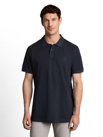 Tom Tailor Poloshirt TOM TAILOR, Herren, Gr. 3XL, blau (sky captain), Piqu&eacute;, Obermaterial: 100% Baumwolle, unifarben, normal h&uuml;ftbedeckend, Rundhals, abgesteppte