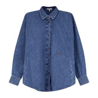 Loewe Femme, Blouses et Chemises, Bleu, Taille: 34 FR Chemise en denim