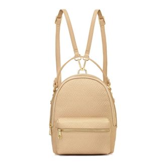 Kazar Beiger Rucksack mit einzigartig gepr&auml;gtem Muster - - Bags - Damen - Beige - ONE SIZE