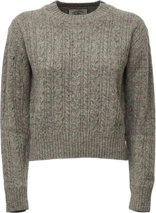 Saint Barth Pull Lalia Donegal &agrave; col rond - Femme - Pulls - Gris - Taille: 42 FR