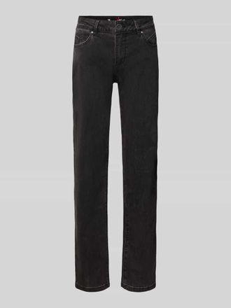 Buena Vista Regular Fit Straight Fit Jeans mit Label-Patch