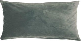 Pad Kissenhülle, Kissenbezug - Smooth - Samt - Polyester - Farbe: Salbei - grün - 25 x 50 cm