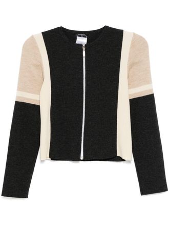 Chanel haut à design colour block (2000) - Gris