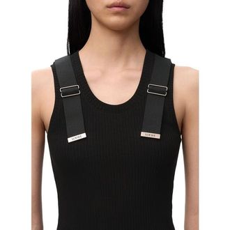 Loewe D&eacute;bardeur &agrave; bretelles en coton stretch