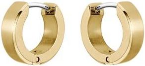 BOSS Jewelry Boucles dOreilles Créoles pour Homme Collection ODELL en Acier Inoxydable avec placage Or Jaune - 1580655