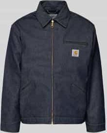 Carhartt Work in Progress Jeansjacke mit Brusttasche und Label-Detail