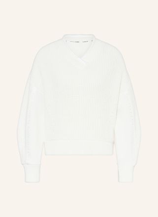 Marc Cain Pullover Im Materialmix weiss