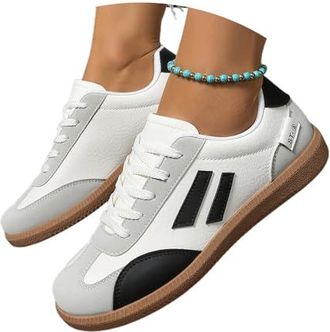 Generic Baskets Enfiler pour Femme Chaussures Décontractées sans Lacet Legere Basket avec Bande Lastique Coussin dair Talon Femmes Soulagement des Pieds Shoes