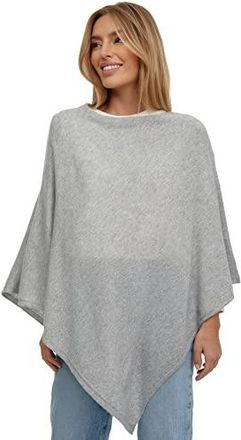 Glamexx24 Poncho Femme Élégant Châle Cape en Maille Fine Chaud Tricoté Cape Pour le Printemps Automne