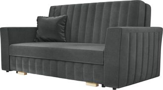Mirjan24 Schlafsofa Viva Glam III mit Bettkasten, Rückenlehne und Seiten fest angenäht, Bettsofa, 3 Sitzer Polstersofa mit Schlaffunktion, Sofagarnitur inkl. K
