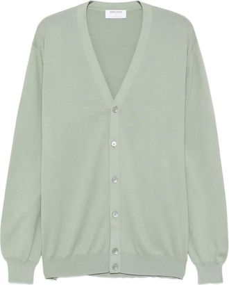 Gran Sasso cardigan boutonné à col v - Vert