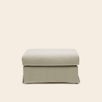 Madura Pouf Claribel Toile Beige chaud - BEIGE