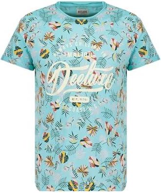 Deeluxe T-Shirt à imprimé Tropical FRESHY Mint S pour Homme