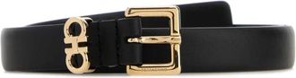 Ferragamo Femme, Accessoires, Noir, Taille: 80 CM Ceinture en cuir