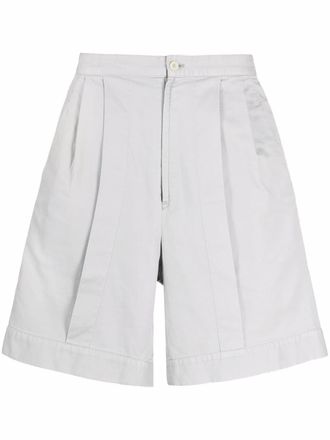 Issey Miyake bermuda à taille haute (années 1970) - Gris