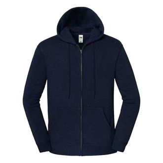 Fruit Of The Loom Fruit of the Loom - Iconic Premium Hoodie mit durchgehendem Rei&szlig;verschluss f&uuml;r Herren/Damen Unisex (Marineblau)