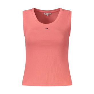 Tommy Hilfiger Femme, Tops, Rose, Taille: 44 FR D&eacute;bardeur C&ocirc;tel&eacute; en Coton