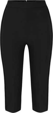 Elisabetta Franchi Femme, Pantalons, Noir, Taille: 36 FR Pantalon Capri