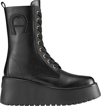 Aigner Aigner Stiefeletten - plateau bootie with lacing Plateau Bootie 2B - Gr. 40 (EU) - in Schwarz - für Damen