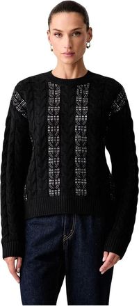 Guess Damen, Strickwaren, Schwarzk, SGr&ouml;&szlig;e