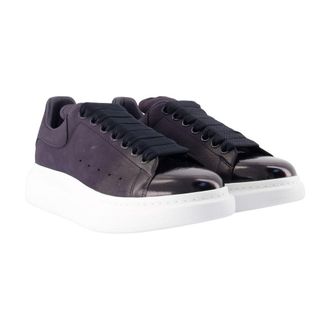 Alexander McQueen Mens Oversized Sneakers - Alexander Mcqueen Leather Blue Calfskin Shoes