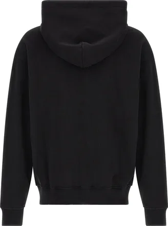 Palm Angels Logo-Printed Hoodie - Black