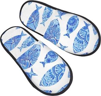 Generic Pantoufle Impression De Peinture De Poisson Slippers L&eacute;g&egrave;res Chauds Chaussures Pour Femme Ext&eacute;rieur Chambre M