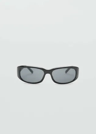 Mango Lunettes de soleil monture plastique noir - Femme - Taille unique - MANGO