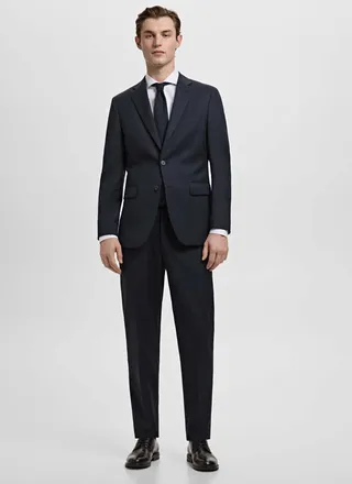 Mango Chemise costume coton slim-fit blanc - Homme - XXL - MANGO MAN