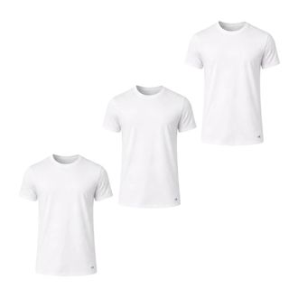 Calvin Klein Homme, Tops, Blanc, Taille: 2XL Lot de T-shirts ras du cou Cotton Classics