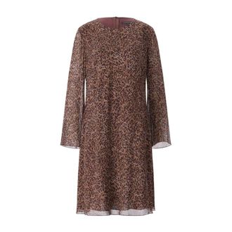 Luisa Cerano Femme, Robes, Multicolore, Taille: 44 FR Robe Imprim&eacute; Animal