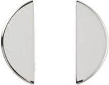 Dansk Copenhagen Saga Waterproof Silver Stainless Steel Post Earring - Brushed Finish - - Accessories - Damen - Grau - ONE SIZE
