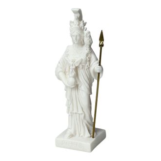 Generic Kleine Athena Minerva griechische r&ouml;mische G&ouml;ttin Alabaster Skulptur Statue 16 cm