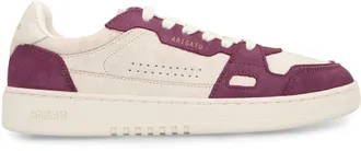 Axel Arigato Womens Sneakers Dice Lo Light Beige-Dark Burgundy Leather Trainers Beige/dark