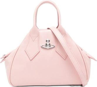 Vivienne Westwood Hobo Bags - Structured Handbag With Detachable Shoulder Strap - Gr. unisize - in Beige - f&uuml;r Damen