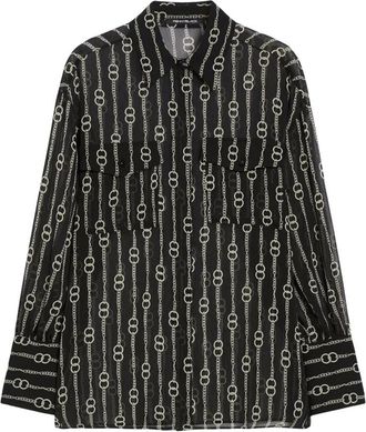 Pennyblack Femme, Blouses et Chemises, Noir, Taille: 44 FR Chemise Ample Creponne