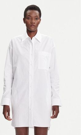 Calvin Klein Jeans Hemdkleid LV047C022G Weiß Oversize