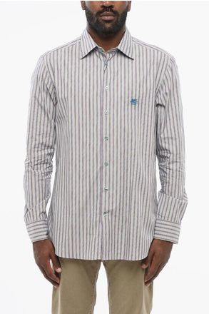 Etro Bayadere Patterned Cotton Shirt size 42