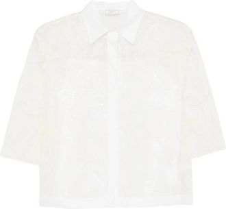 PESERICO Femme, Blouses et Chemises, Blanc, Taille: 42 FR Shirt