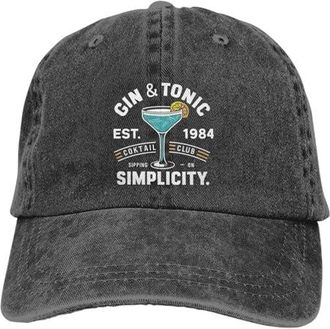 Generic Visière Chapeau Gin Tonic Est Cocktail Club Papa Chapeau Unique Casquette De Chasse Anti UV Casquettes De Golf pour Running Cyclisme Golf