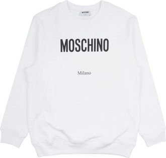 Moschino Femme, Sweatshirts et sweats &agrave; capuche, Blanc, Taille: 36 FR SweaT-shirts