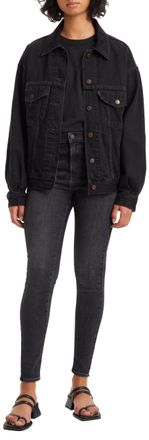 Levi's Damen 720 High Rise Super Skinny Jeans,Black Mustang,26W / 32L