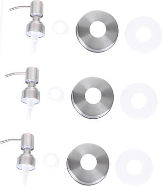 Cabilock 3 St&uuml;ck Retro Spenderpumpe Aus Edelstahl F&uuml;r Seifenspender Lotionpumpe Pumpspender Langlebig Geeignet F&uuml;r K&uuml;che Und Bad