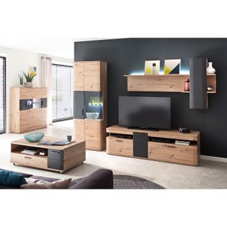 Naturoo home24 Highboard I 120 x 134 x 37cm Braun