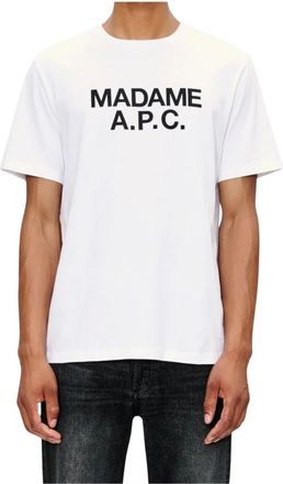 A.P.C. A.p.c., Femme, Tops, Blanc, Taille: 34 FR T-Chemises