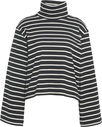 8pm 8Pm, Femme, Tops, Noir, Taille: 38 FR T-shirt Dolcevita à col haut Noir