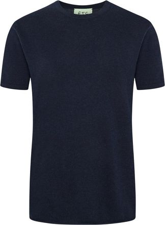FTC Feinstrick-T-Shirt aus einem Baumwolle-Kaschmir-Mix in