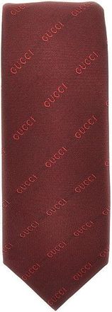 Gucci Gucci motif silk necktie Man One Size