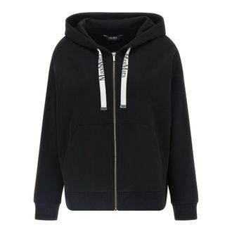 Max Mara Femme, Sweatshirts et sweats &agrave; capuche, Noir, Taille: 40 FR SweaT-shirt zipp&eacute;