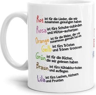 Tassendruck Geschenk Tasse für Kinder mit Spruch zum Kitaabschied - Danke für die Kitazeit - Abschied Kita/Geschenkidee Erzieherin Schulkind/Erinnerung - Weiß